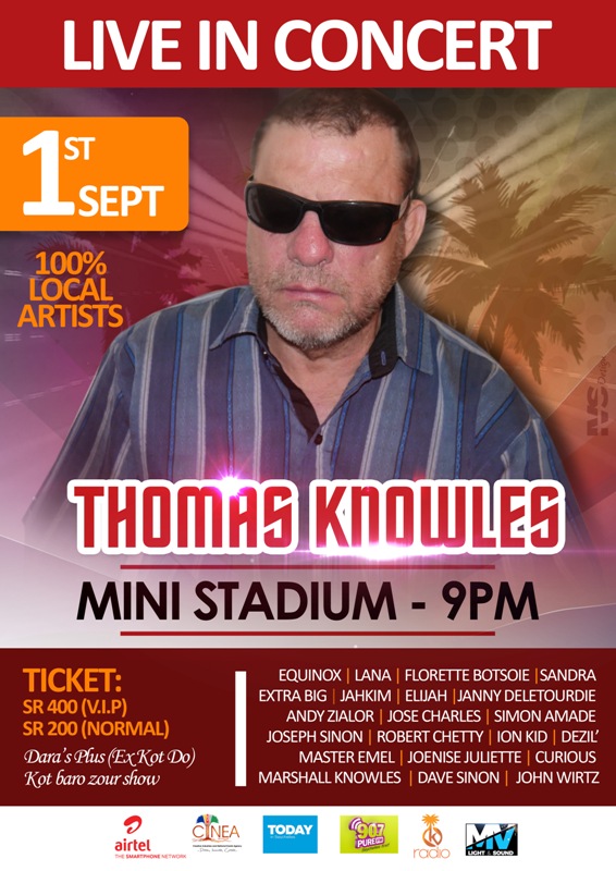 Gran spektak Thomas Knowles le 1 Septanm -Archive -Seychelles Nation